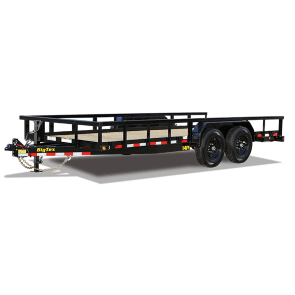 Big Tex Heavy Duty Tandem Axle Pipe Top Utility Trailer | 14PI | Throblife